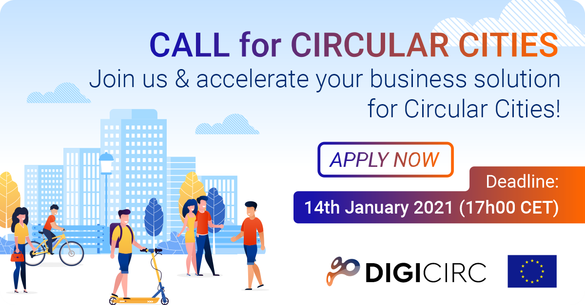 DigiCirc Circular Cities Open Call is now open for applications DigiCirc Circular Cities Open Call is now open for applications